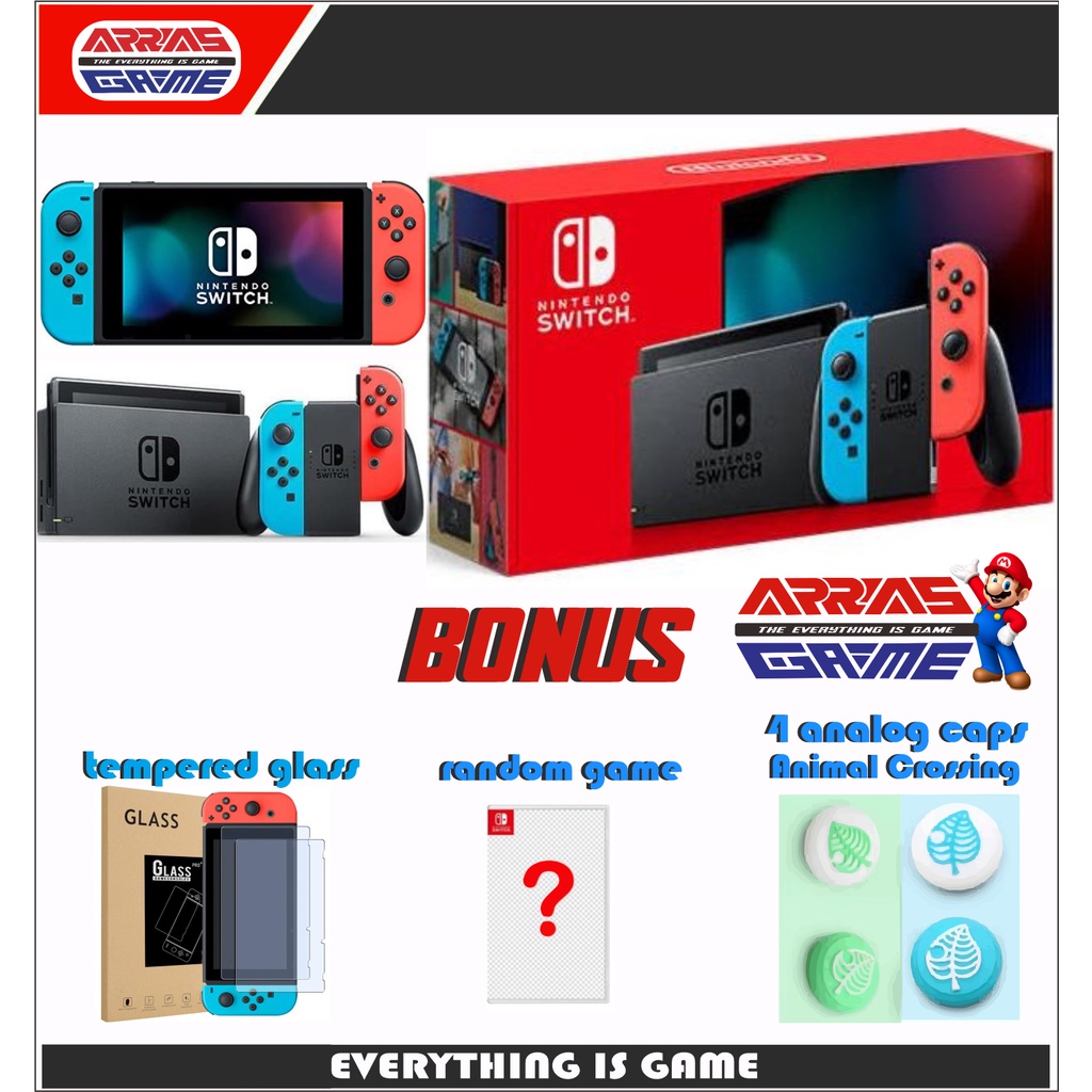 Jual Nintendo Switch Neon Blue & Neon Red - Console Nintendo Switch ...