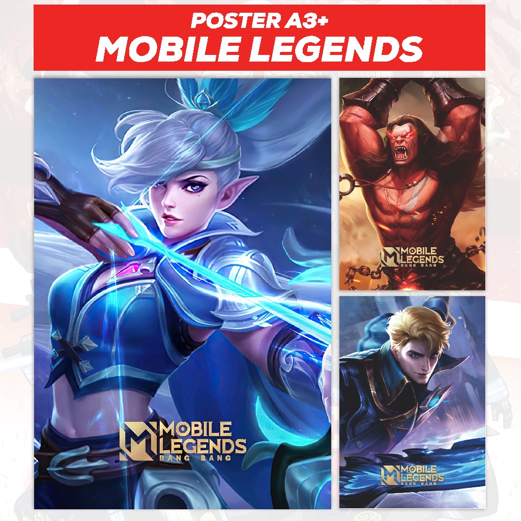 Jual Poster Game Mobile Legends Mobile Legend Hero - Size A3+ Miya ...