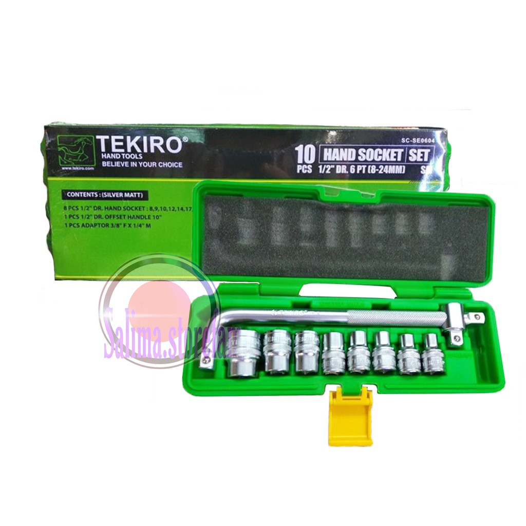 Jual TEKIRO Kunci Sok Set 10Pcs 8-24mm ( Box Plastik ) | Shopee Indonesia