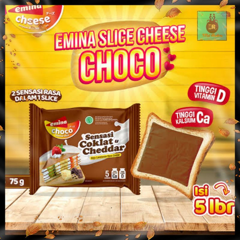 Jual Emina Cheese Slice Choco 75gr (5lembar) / Emina Keju Lembaran ...