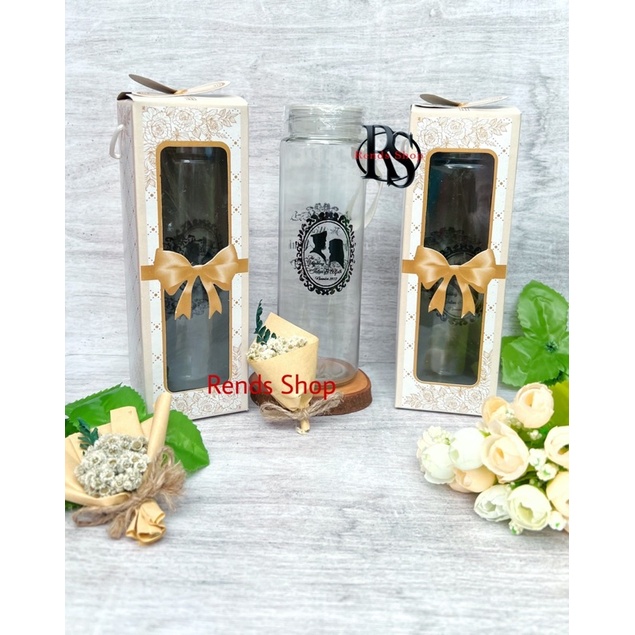 Jual GRATIS SABLON Souvenir Botol Slim Bening - Kemas Box - Tumblr Kaca ...