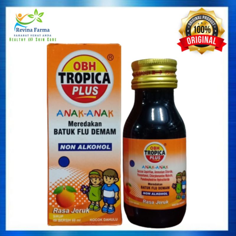 Jual OBH Tropica Plus Syrup Anak 60ml Rasa Jeruk & Strawberry, OBH ...