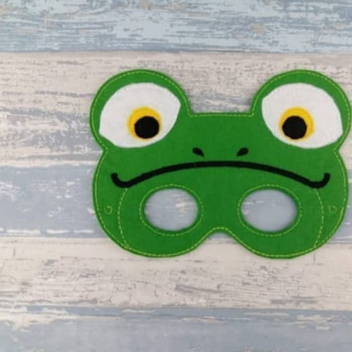 Jual Topeng Hewan Katak Felt Green Frog Mask Topeng Pesta Drama Anak ...
