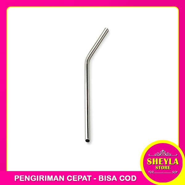 Jual Sedotan Stainless Bengkok Straw / Sedotan Besi Melengkung ...