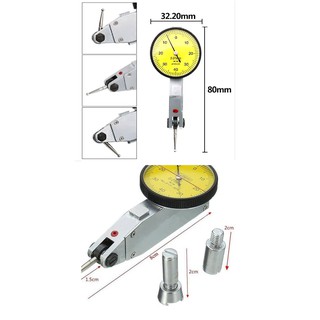 Jual Alat Ukur Indikator Uji Kehalusan Kerataan Permukaan 0-0.8mm ...
