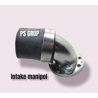 Jual Manipol Manifol Manifold Intake Intek Leher Angsa Putar Miring Karbu PE 24 26 28 Motor ...