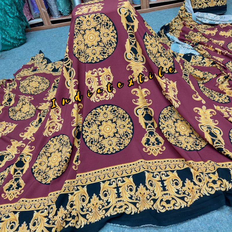 Jual kain shakila motif sultan / sakhila motif / samira streech ...