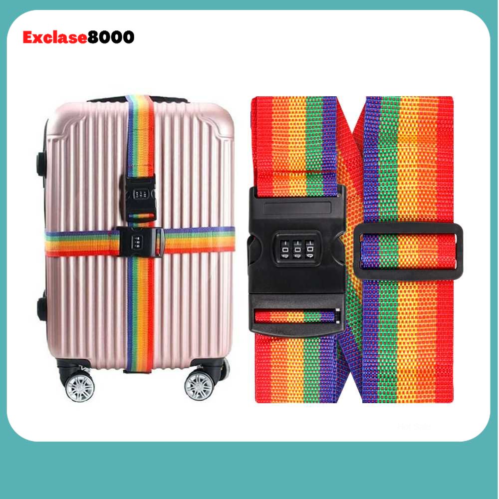 Jual Travel Rainbow Tali Koper Password Luggage Coded Lock Suitcase ...
