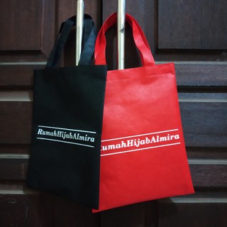 Jual PROMO!! Totebag Custom 25x35 - Tas Spunbond Custom - Tas Wisuda ...