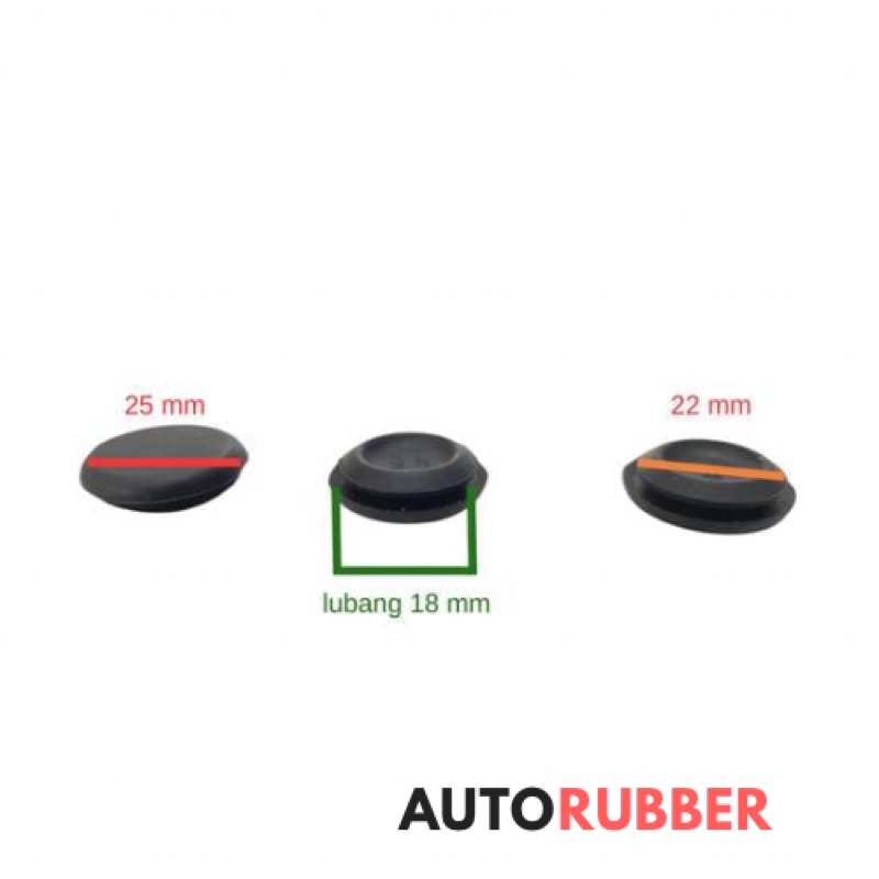 Jual Karet Tutup Lubang Panel 18 Mm 1,8 Cm | Shopee Indonesia