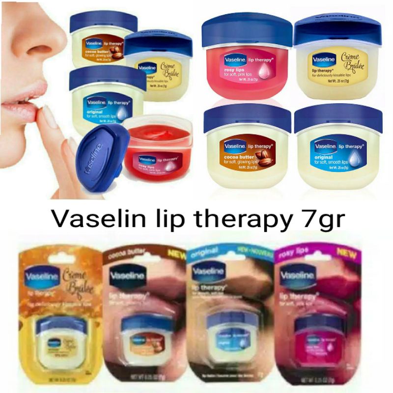 Jual VASELINE LIP THERAPY ROSY LIP/ VASELIN BIBIR 7G perpc | Shopee Indonesia