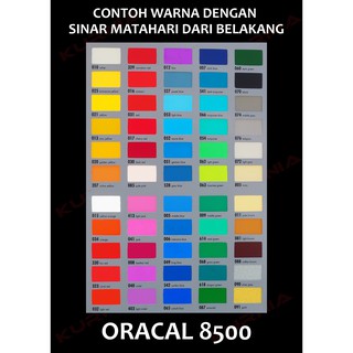 Jual STICKER ORACAL 8500 TRANSLUCENT FILM (KODE 090,091) Indonesia ...