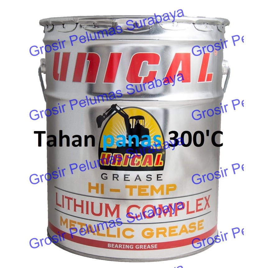 Jual UNICAL LITHIUM COMPLEX GREASE EP nlgi 2 HiTemp High Temperature Hi ...
