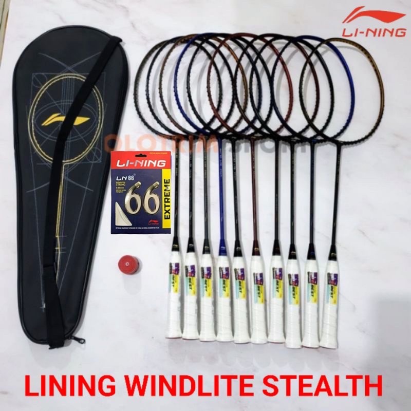 Jual Raket Badminton Lining WindLite Stealth 77gr 78gr 79gr 80gr 5u ...