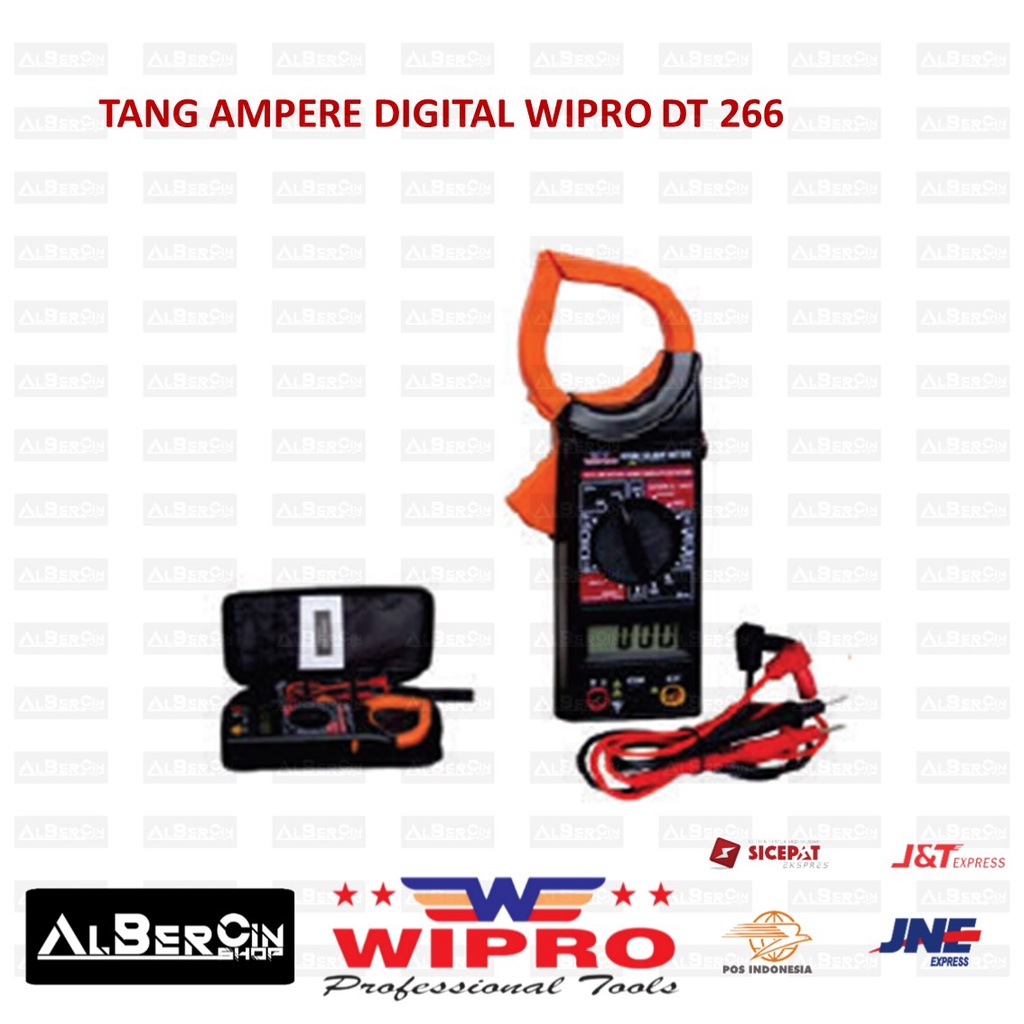 Jual Tang Meter Ampere Ukur Arus Listrik Digital Clamp DT 266 Wipro DT266 | Shopee Indonesia