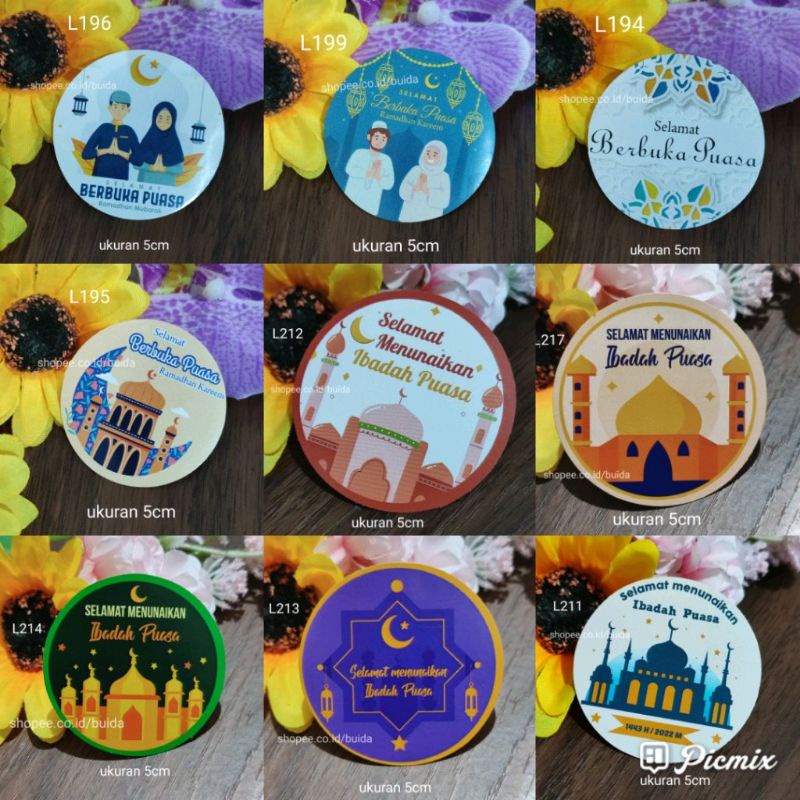 Jual Stiker Sticker Label Selamat Menunaikan Ibadah Puasa Selamat ...