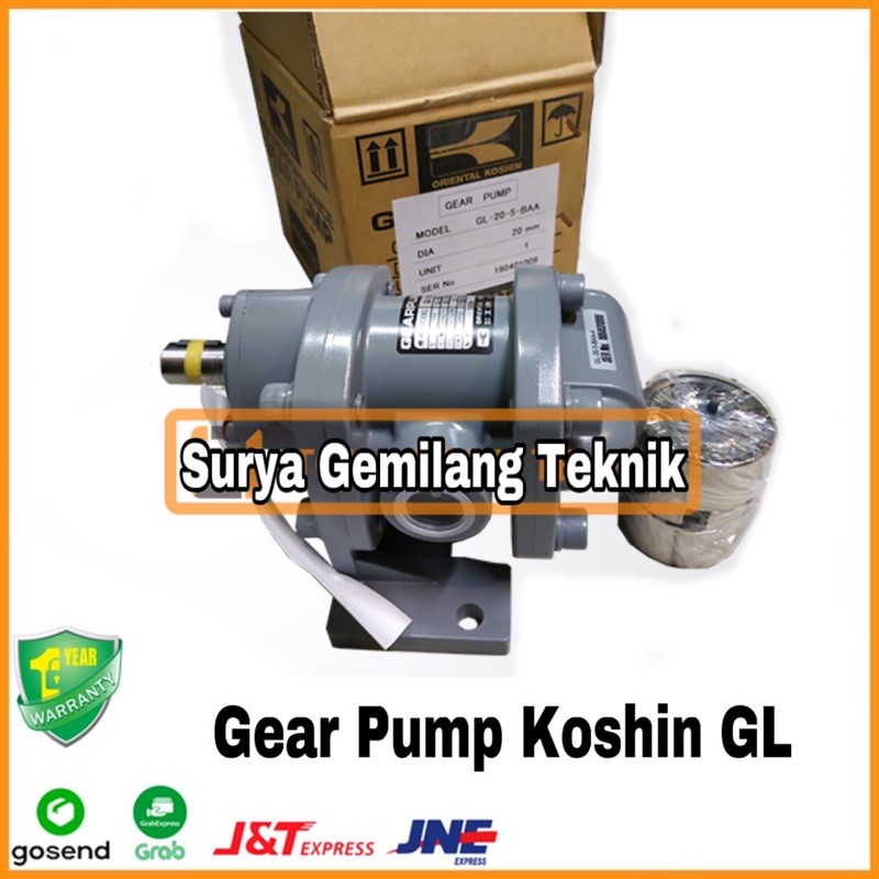 Jual Pompa Oli Gear Pump Koshin GL.20-5 Pompa Gear Pump Oil Pressure 5 Bar Indonesia|Shopee ...