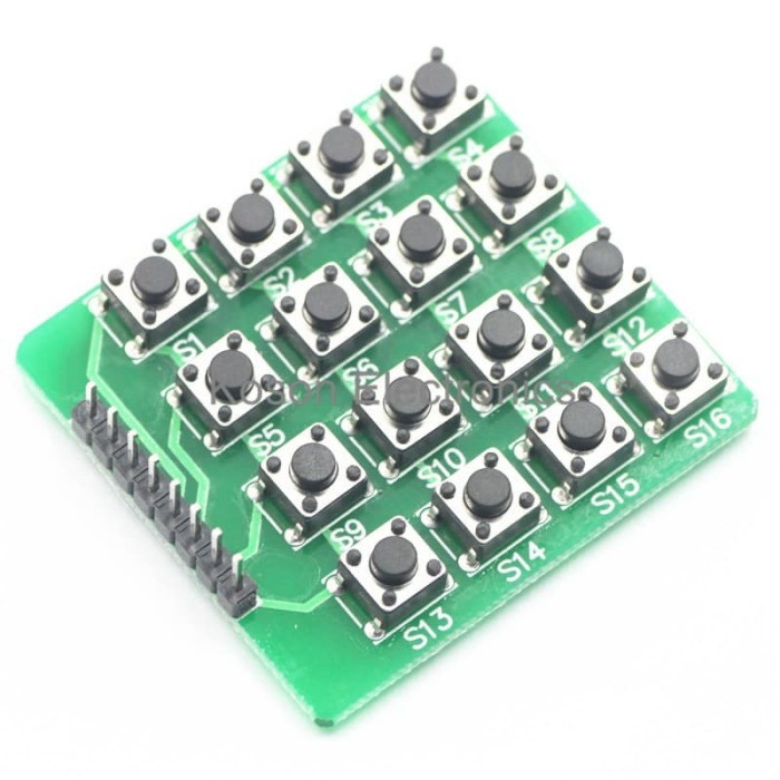 Jual 4x4 Matrix 16 Keypad Keyboard Module 16 Button Mcu Switch For