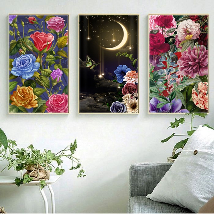 Jual Hiasan Dinding GAMBAR Bunga UKURAN 47X31| Hiasan dinding UKURAN A3 ...