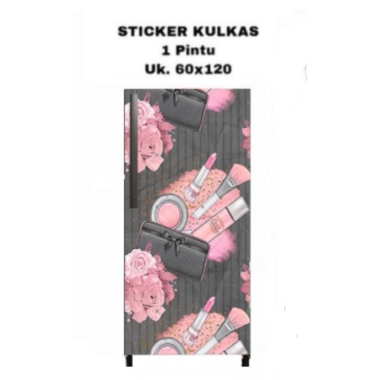 Jual Stiker Kulkas 1 Pintu Motif Rose Make Up | Shopee Indonesia