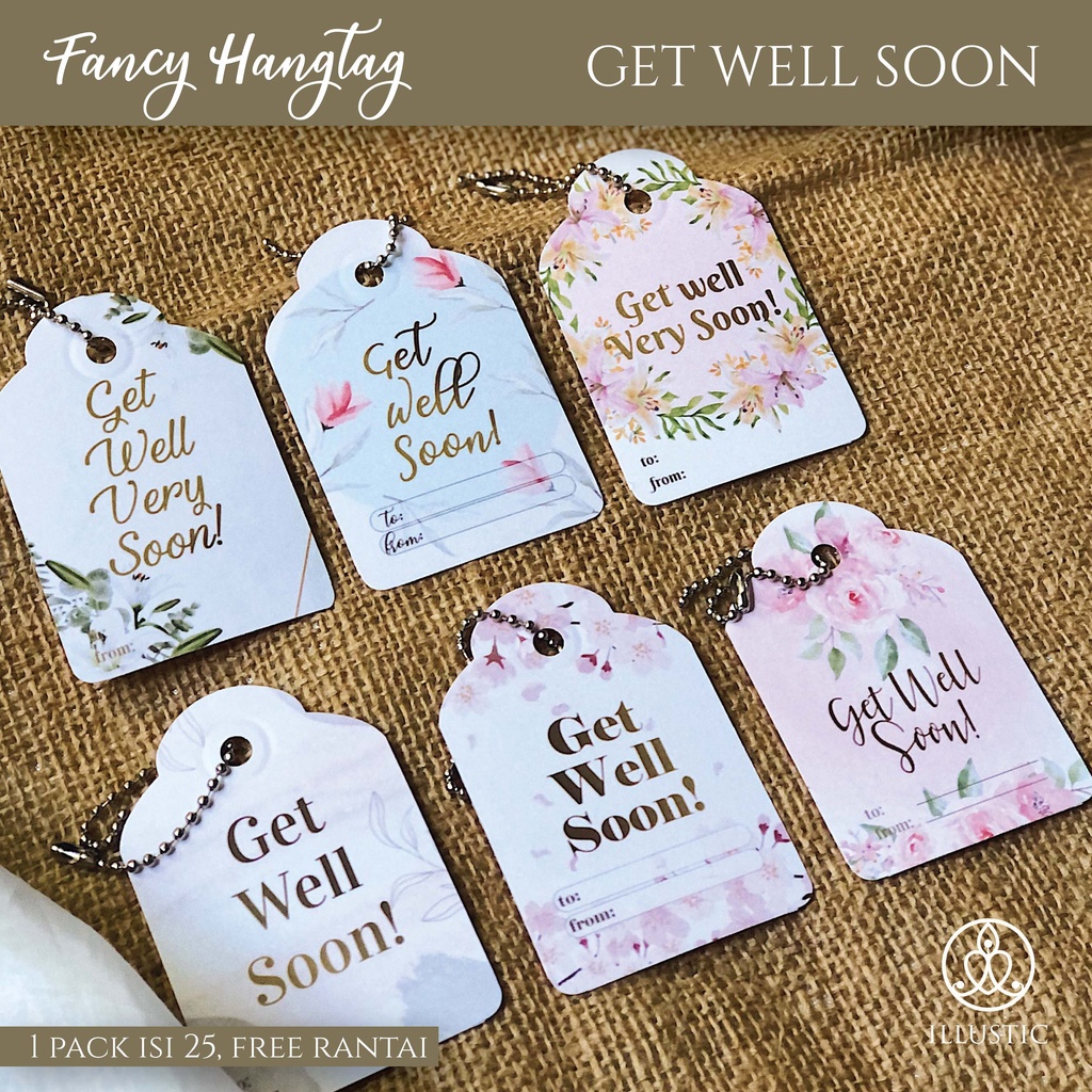 Jual Hang Tag Hampers Get Well Soon, Semoga Lekas Sembuh, Kartu Ucapan Get Well Soon | Shopee ...