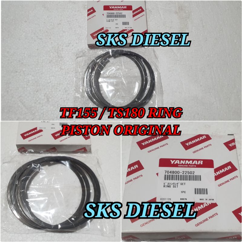 Jual TF155 TS180 Ring Piston Seher Mesin Diesel Yanmar Original | Shopee Indonesia