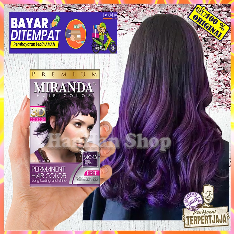 Jual Pewarna Rambut Permanen Aman 100% Original Miranda Hair Color ...