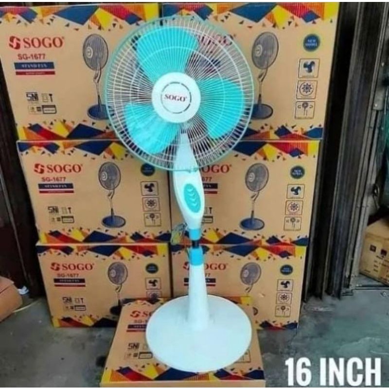 Jual Stand Fan / Kipas Angin Berdiri Sogo 1677 ukuran 16 inch | Shopee Indonesia