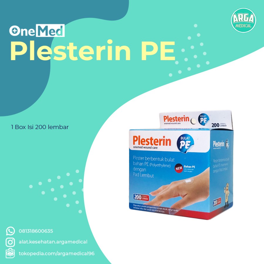 Jual Plesterin Bulat PE / Plester Luka / Plesterin OneMed isi 200 ...