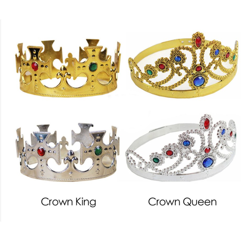 Jual MAHKOTA RAJA RATU KING QUEEN CROWN Perlengkapan Pesta Ulang Tahun ...