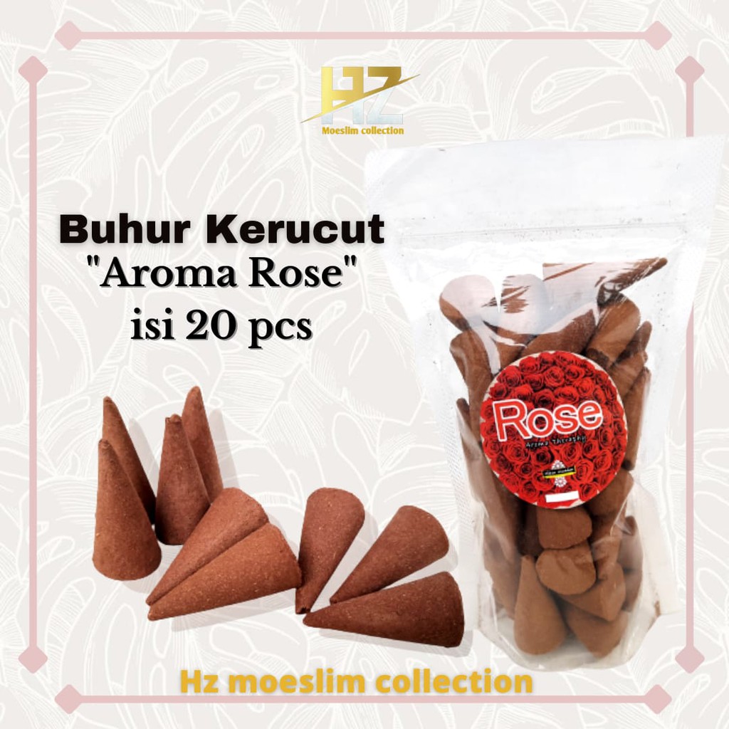Jual Buhur Rose Kerucut Bukhur Dupa Gahru Kerucut Pengharum Ruangan ...