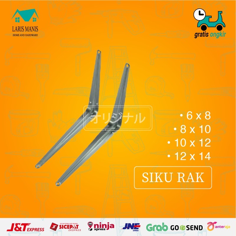 Jual Siku Rak Dinding Siku Untuk Penopang Rak di Dinding Berbagai ...