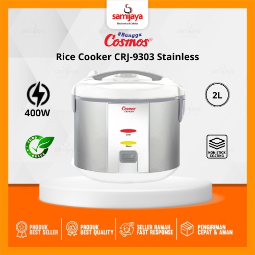 Jual COSMOS MAGIC COM / RICE COOKER CRJ-9303 / CRJ 9303 PANCI STAINLESS ...