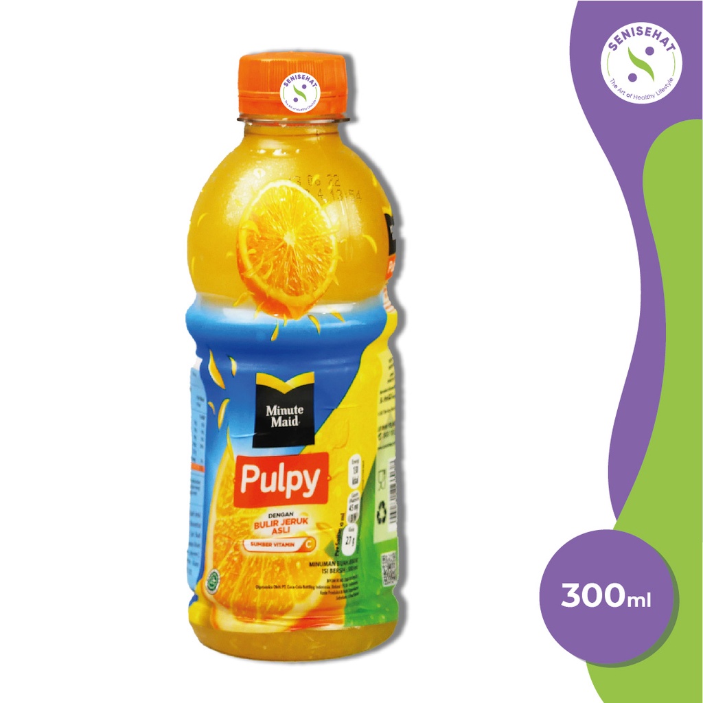 Jual Minute Maid Pulpy Orange 300 ml/Minuman Jeruk/SeniSehat | Shopee ...