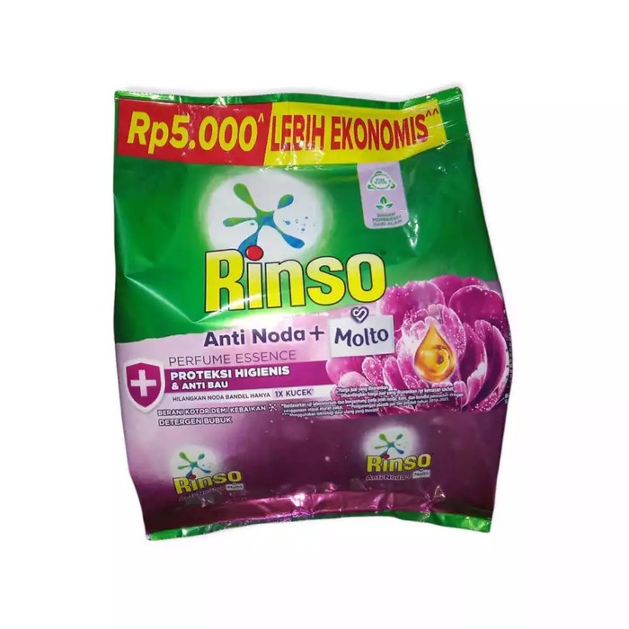 Jual Rinso Molto Powder Detergent Deterjen Bubuk 215 g Rp 5000 an ...