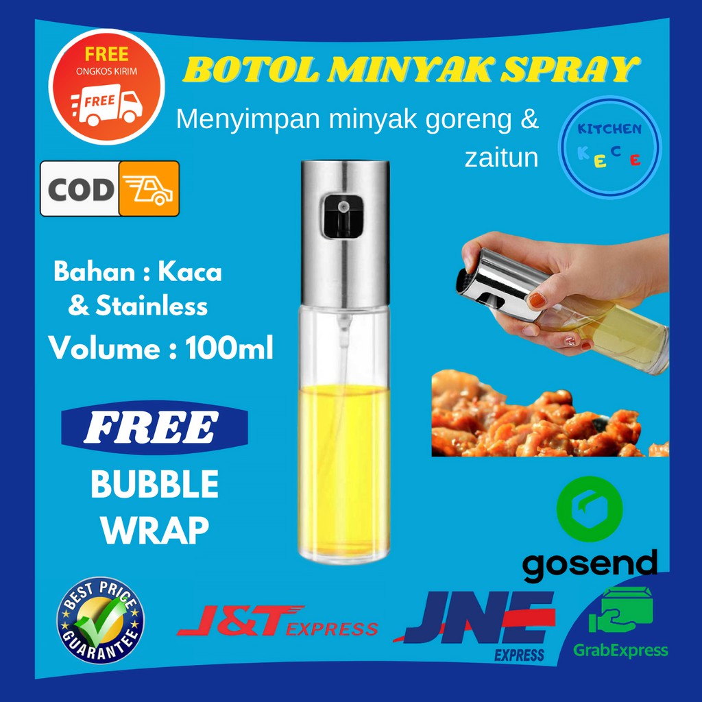 Jual Botol Minyak Spray Semprot Pump Olive Oil Goreng Dan Zaitun 100ml ...