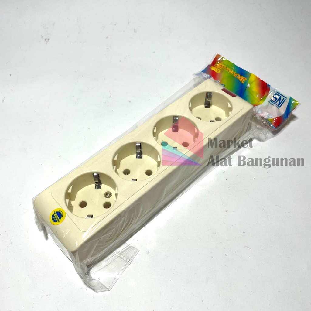 Jual Stop Kontak 4 Lobang TEBAL ARDE Kuningan SNI / Colokan Listrik 4 Lubang / Terminal Kuningan ...