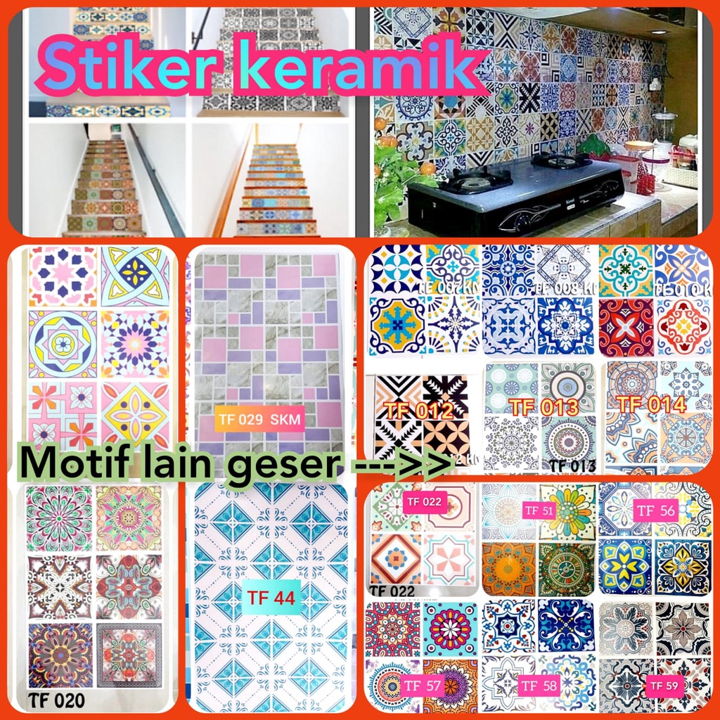 Jual --WALLSTICKER WALL STICKER SETIKER STIKER KERAMIK WALLSTIKER ...