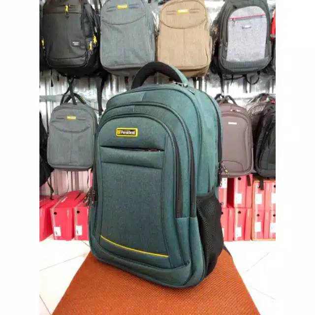 Jual Ransel laptop backpack tas president dijamin original | Shopee Indonesia
