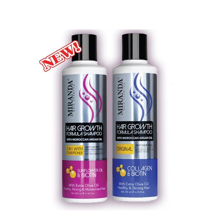 Jual MIRANDA HAIR GROWTH FORMULA SHAMPOO 200ml | Shopee Indonesia