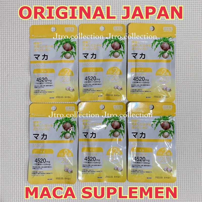 Jual (ORIGINAL) Suplemen maca (made in japan) (20 days) | Shopee Indonesia