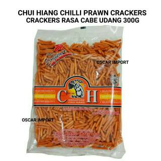 Jual Chui Hiang Singapore Chilli Prawn Crackers 300g Cili Stick snack ...