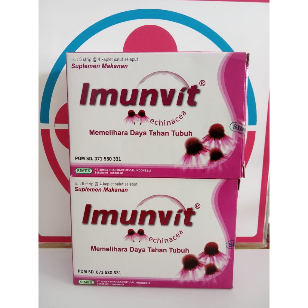 Jual Imunvit 1 strip isi 4 kaplet / MULTIVITAMIN / DAYA TAHAN TUBUH ...
