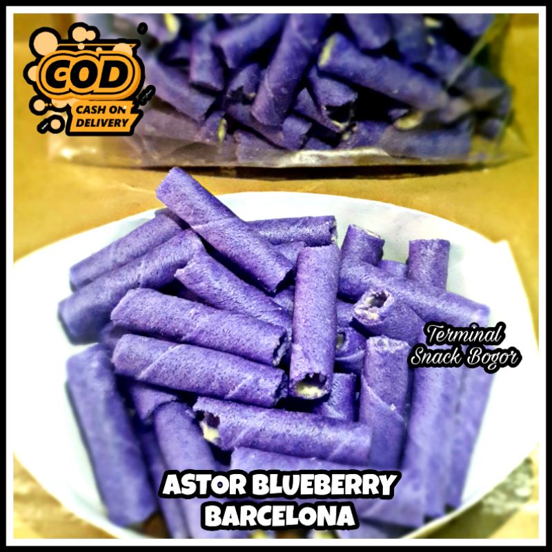 Jual Astor Blueberry Barcelona 250 Gram Cemilan manis snack jajanan ...