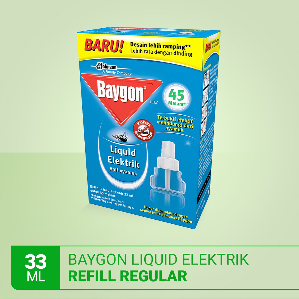 Baygon Liquid Electric Refill Regular 33 ml | Shopee Indonesia
