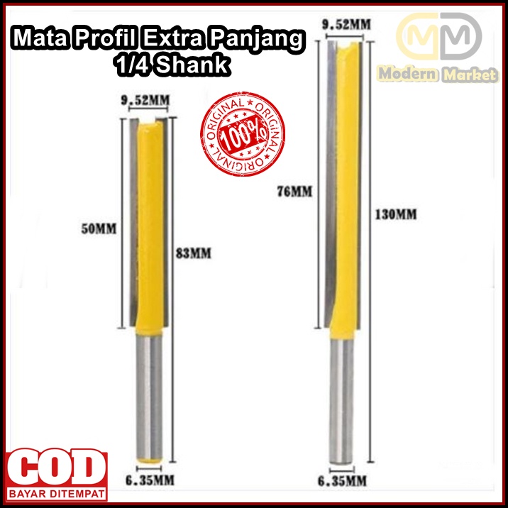 Jual MATA PROFIL LURUS LONG DAN EXTRA LONG STRAIGHT DOUBLE BLADE 50MM ...