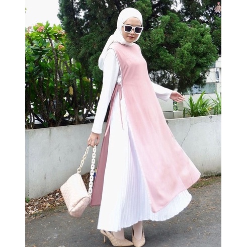 Jual Outer Vest/Outer vest panjang/Rompi Panjang/Outer Polos /outer ...