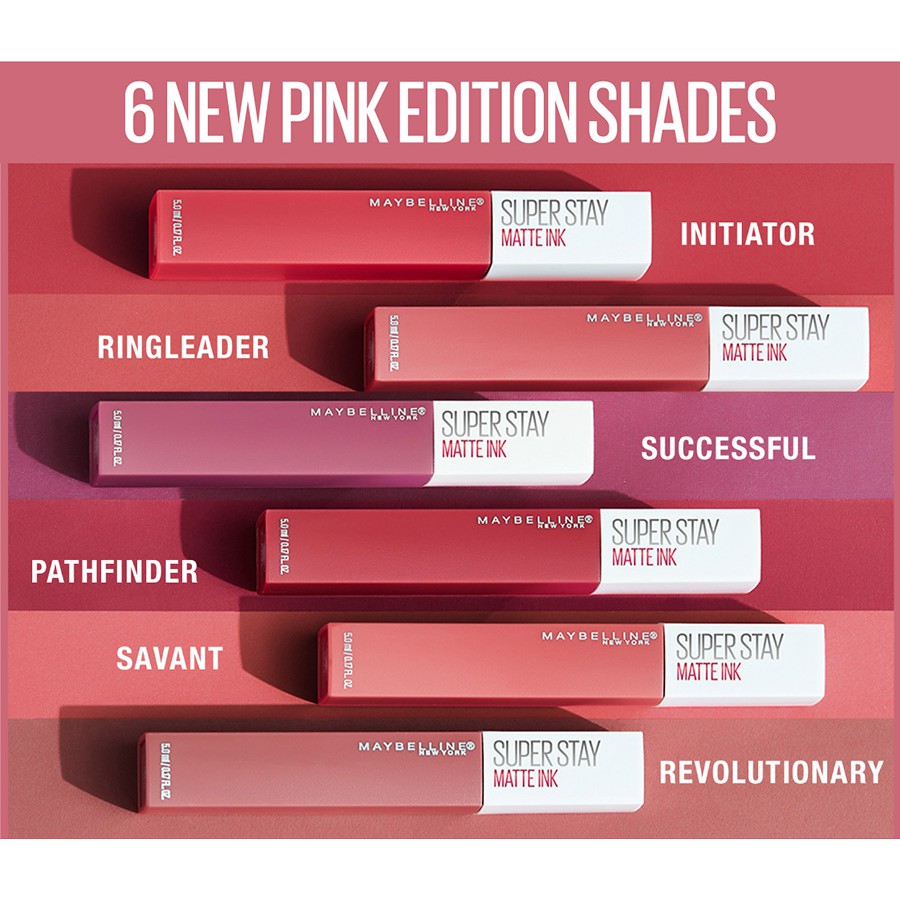 Jual MAYBELLINE SUPERSTAY MATTE INK PINK EDITION | Shopee Indonesia