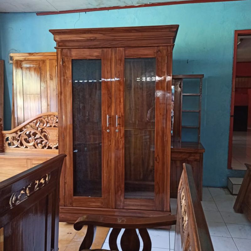 Jual lemari baju kayu jati | Shopee Indonesia