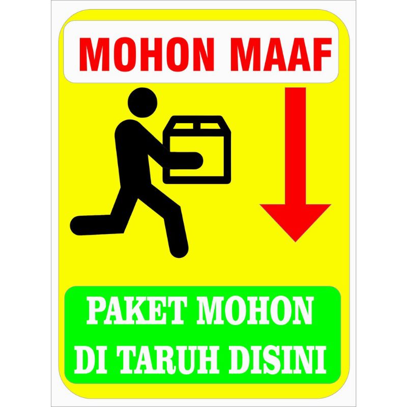 Jual STIKER PAKER MOHON DI TARUH DISINI | Shopee Indonesia